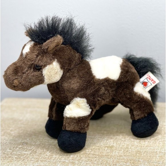 GANZ | Toys | Ganz Webkinz 9 Plush Pinto Horse Brown White Hm47 No Code ...